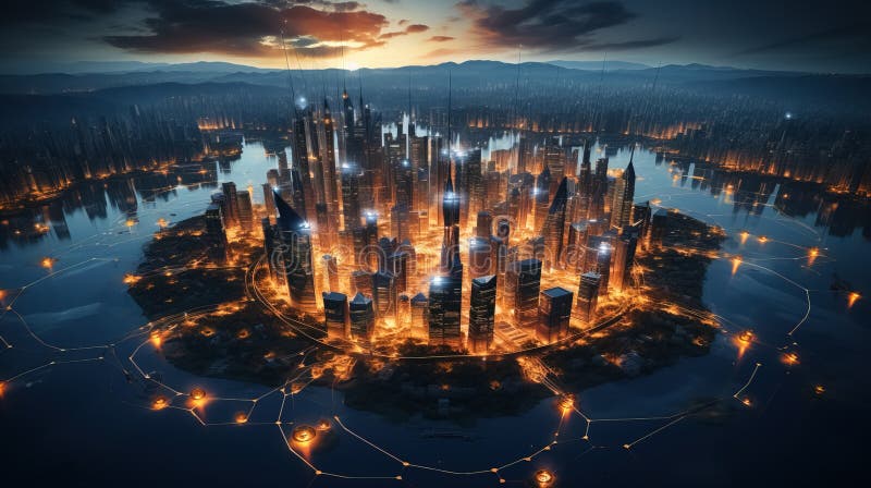 Active World Trade, World Market. Global Electronics Market, Shining ...