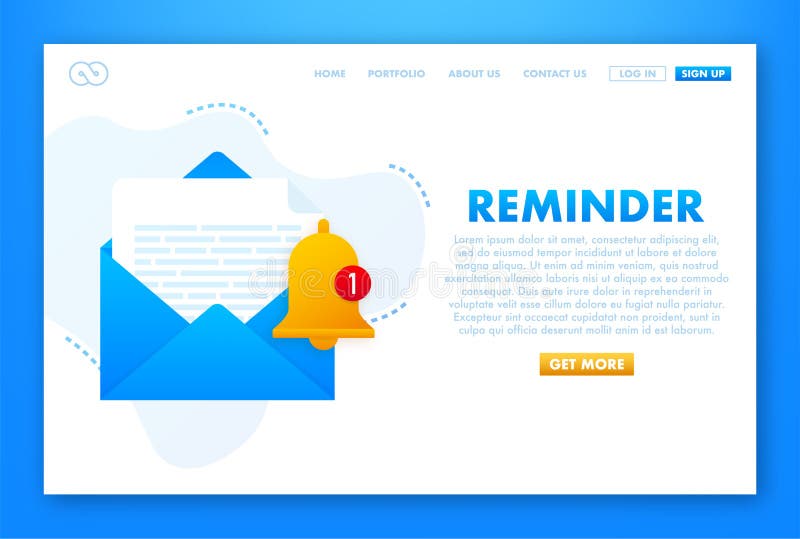 Activer La Notification De Rappel. Notification Par E-mail. Alerte De ...