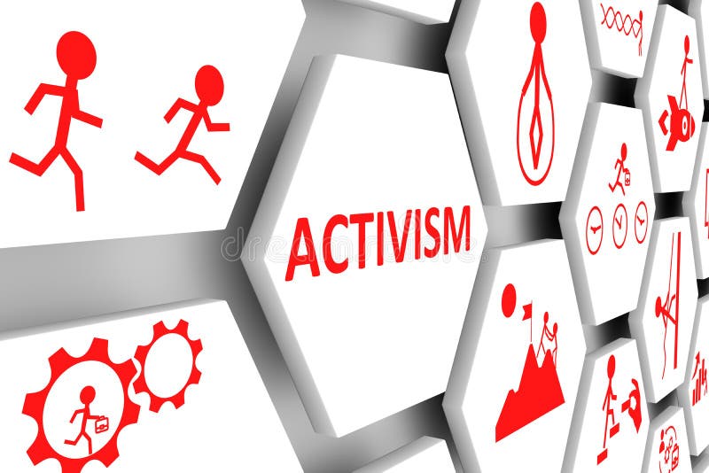 ACTIVISM Concept Blurred Background Stock Illustration - Illustration ...
