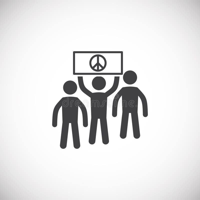 Activism Related Icon on Background for Graphic and Web Design ...