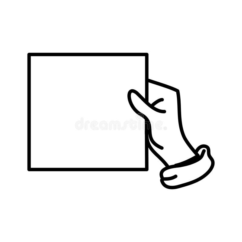 Activist hand with poster stock vector. Illustration of crisis - 292090729