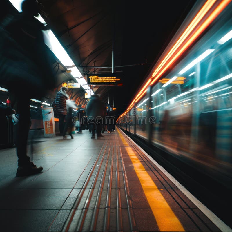 The Activities of Passengers and Visitors at the Train Station with ...