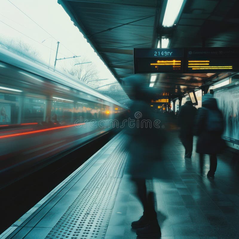 The Activities of Passengers and Visitors at the Train Station with ...