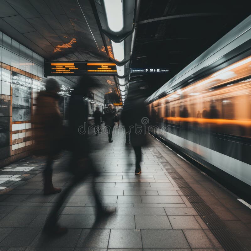 The Activities of Passengers and Visitors at the Train Station with ...