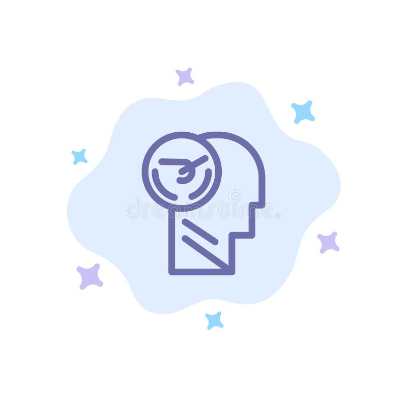Activity, Brain, Faster, Human, Speed Blue Icon on Abstract Cloud ...