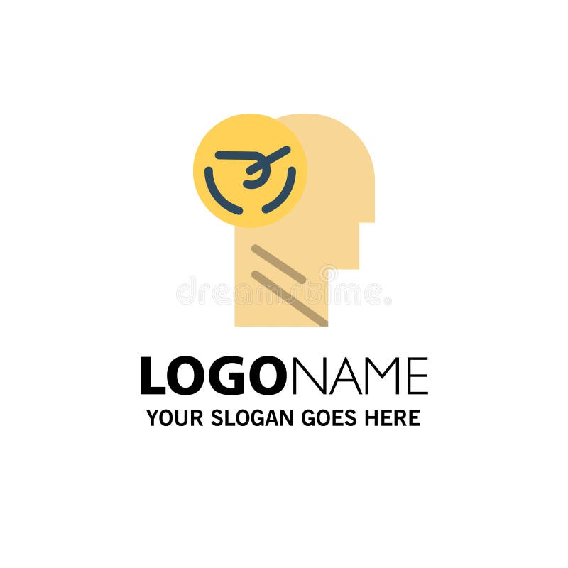 Activity, Brain, Faster, Human, Speed Business Logo Template. Flat ...