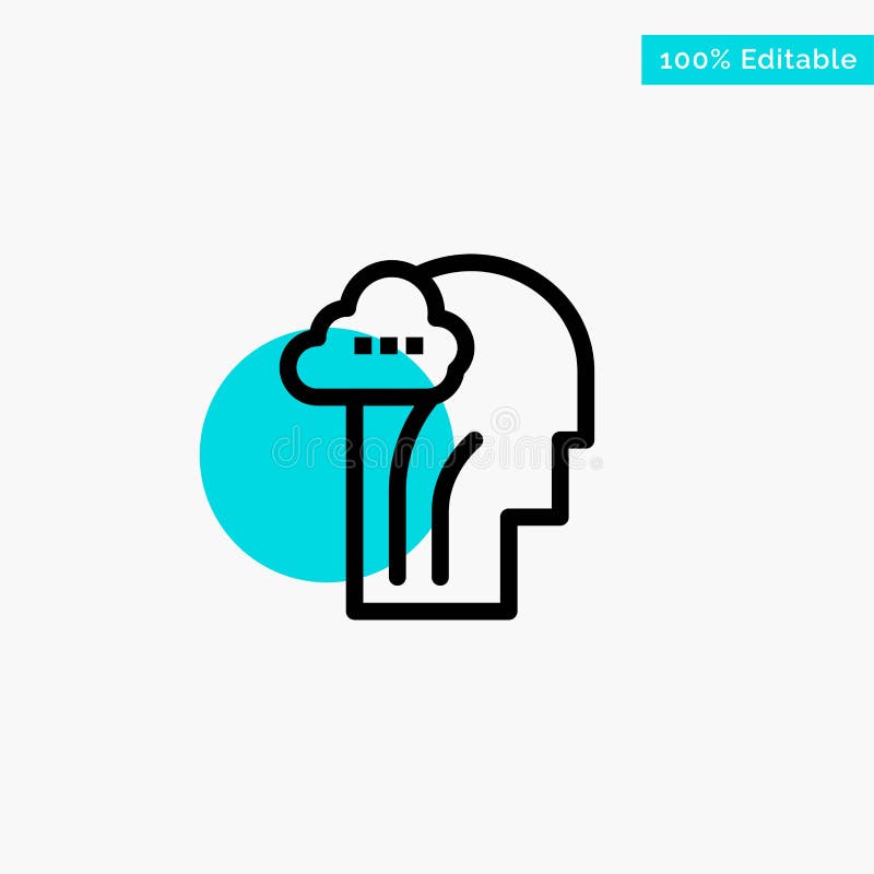 Activity, Brain, Mind, Head Turquoise Highlight Circle Point Vector ...