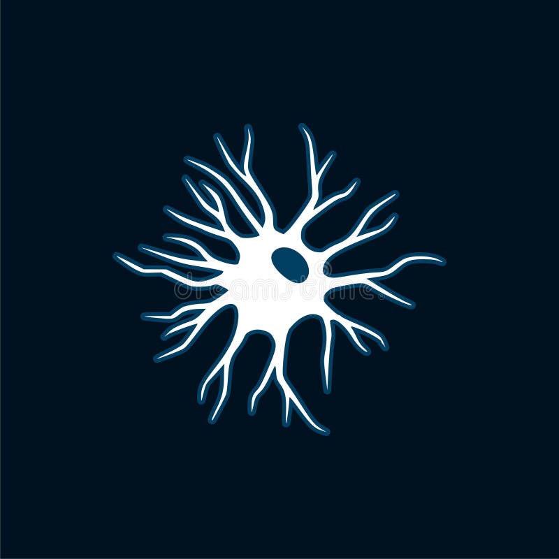 Activity of Brain Neurons Icon or Sign Stock Vector - Illustration of ...