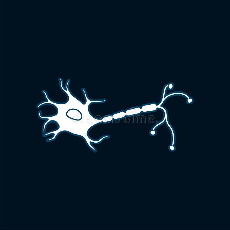 Activity of Brain Neurons Icon or Sign Stock Vector - Illustration of ...