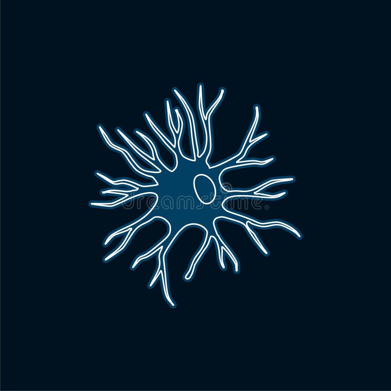 Activity of Brain Neurons Icon or Sign Stock Vector - Illustration of ...