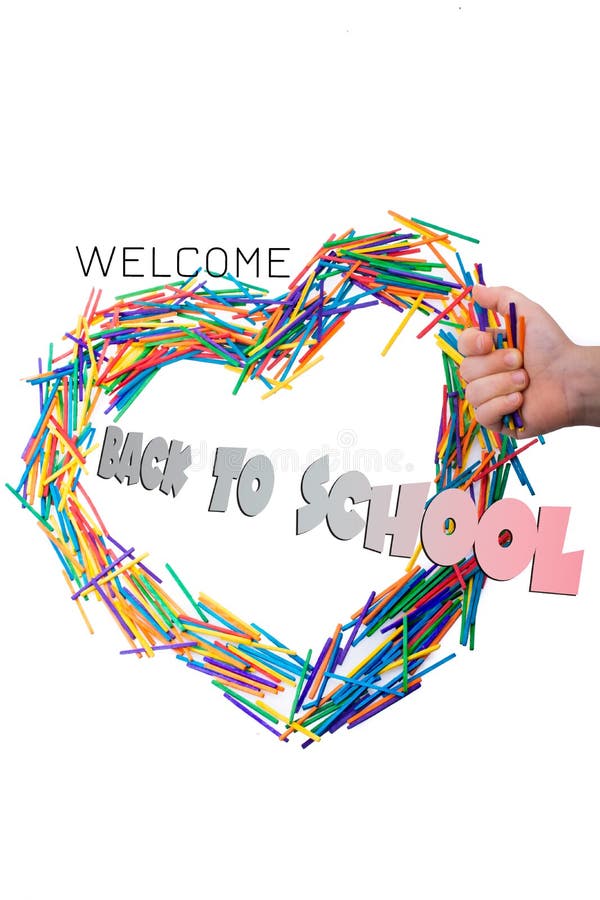 Activity with Coloured Wooden Sticks for Creativity Stock Photo - Image ...