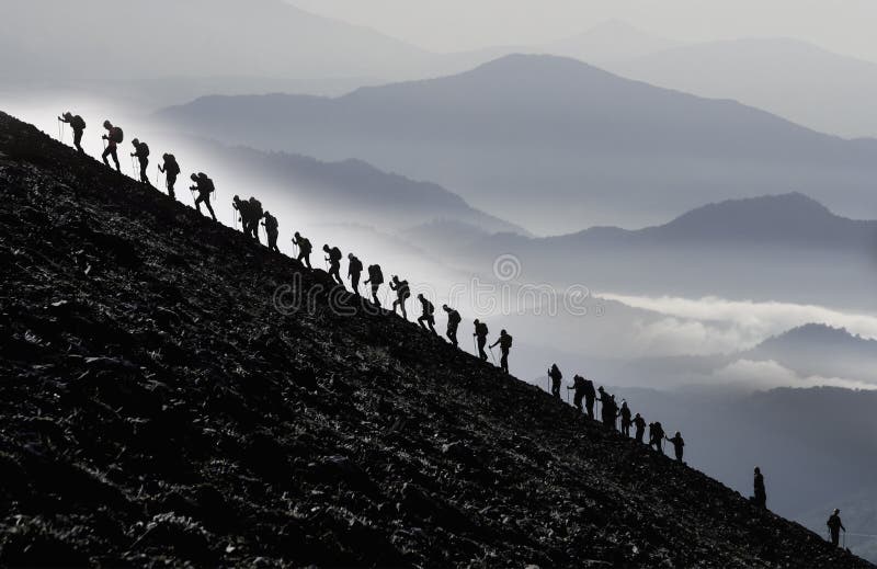 Activity of a Crowded Climber Stock Image - Image of stable, harmony ...
