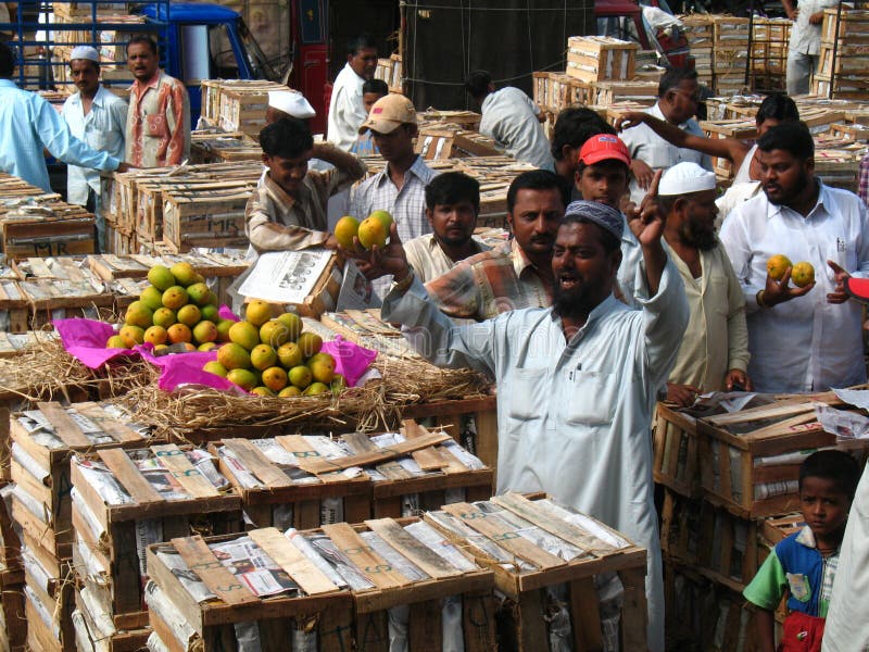 Activity in the Fruit Market during Mango Season Editorial Photo ...