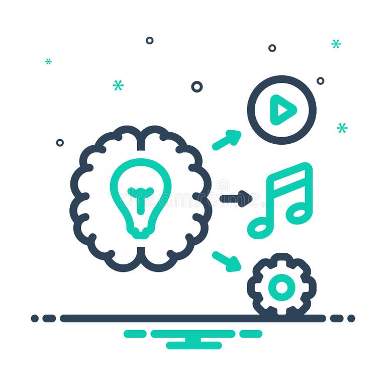 Mix Icon for Activity, Action and Player Stock Vector - Illustration of ...