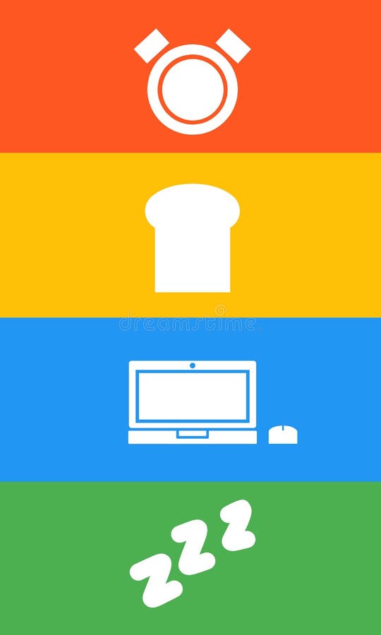 Daily activity icon stock vector. Illustration of brand - 241005941