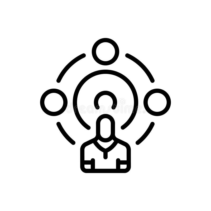 Black Line Icon for Activity, Interest and Hobby Stock Vector ...