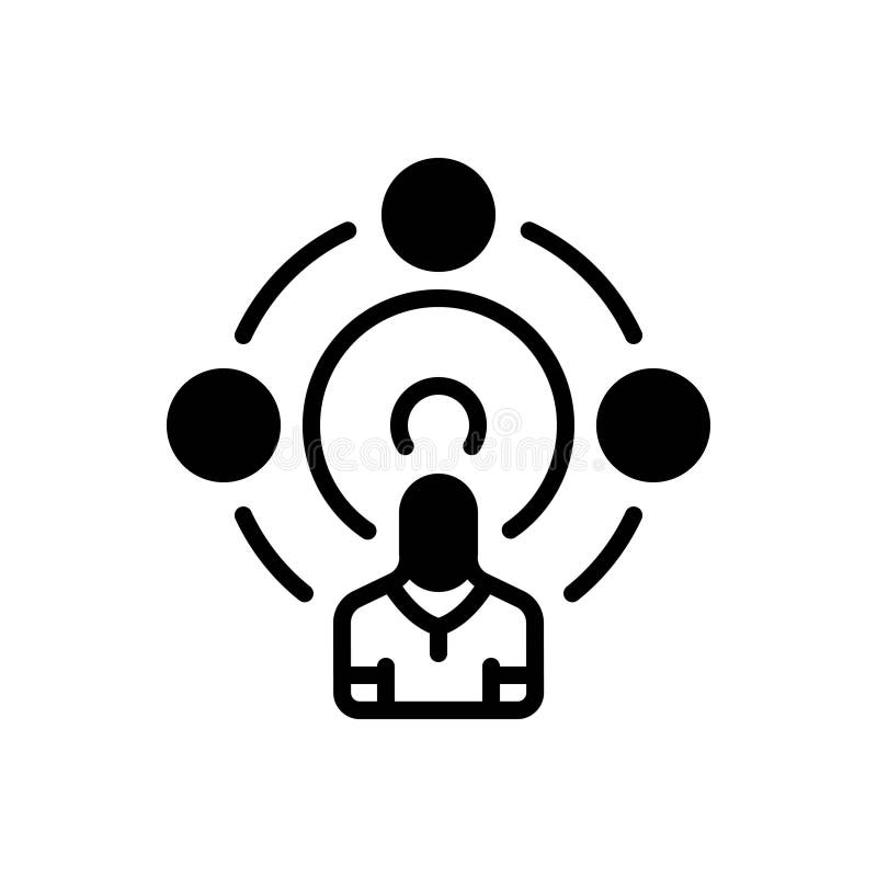 Black Solid Icon for Activity, Interest and Hobby Stock Illustration ...