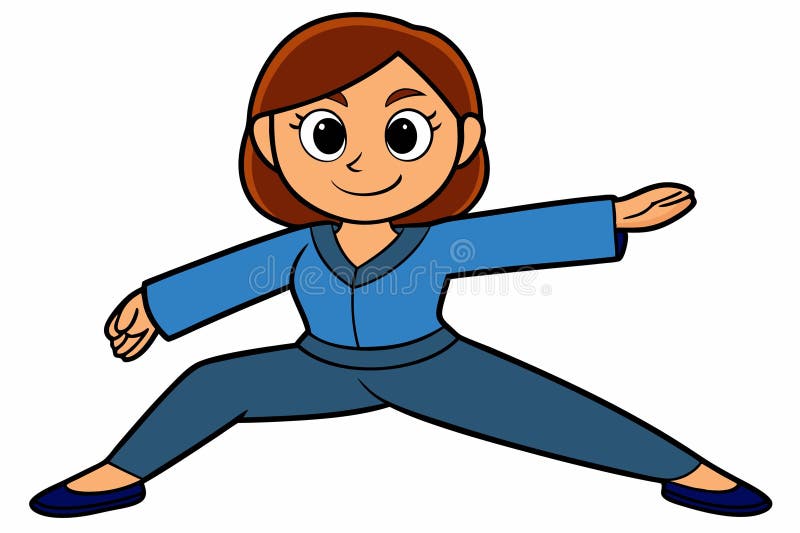 Physical Exercise.Young Girl Doing Sports Stretching, Warm Up Stock ...