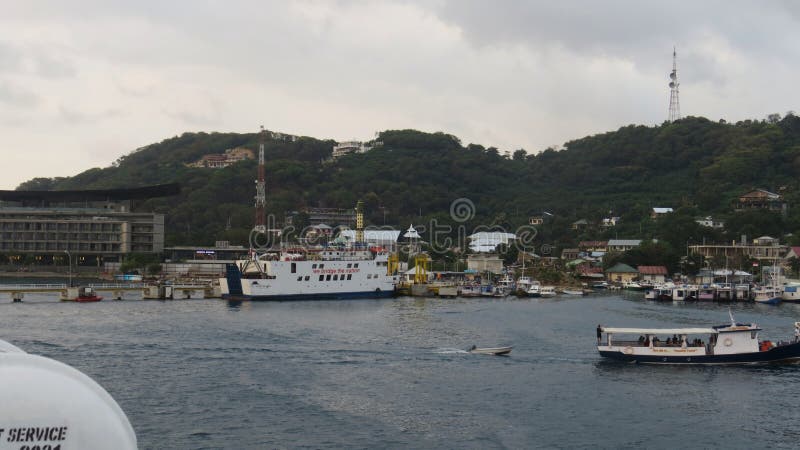 Activity in Labuhan Bajo Harbour Stock Photo - Image of coast, vehicle ...