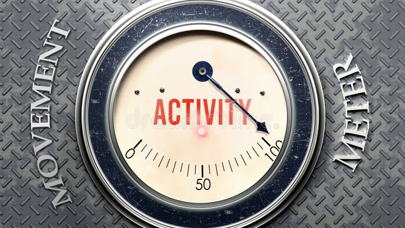 Activity and Movement that is Hitting a Full Scale, Showing a Very High ...