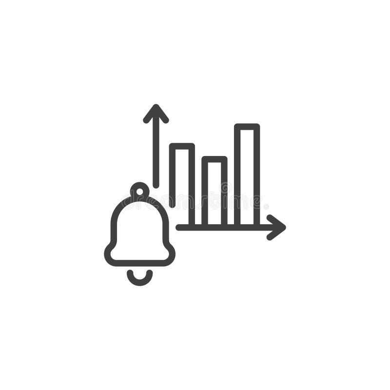 Notification Line Icon. Monochrome Simple Notification Outline Icon for ...