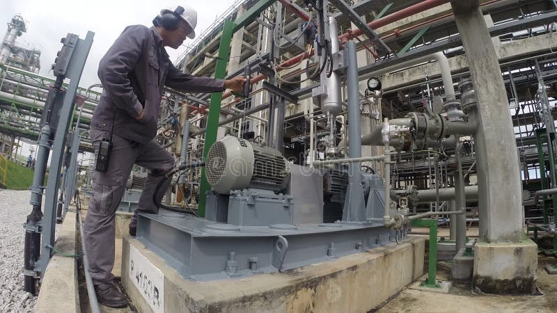 Man Working in Electrical Substation Room Stock Footage - Video of ...