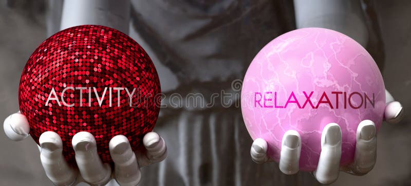 Activity or Relaxation - Decide between Two Options Stock Illustration ...