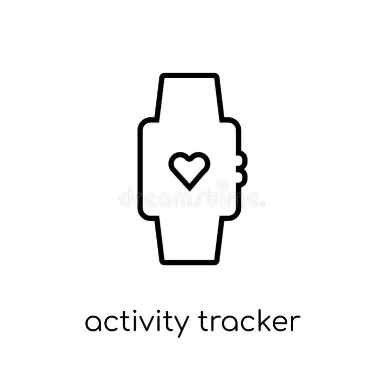 Activity Tracker Icon. Trendy Modern Flat Linear Vector Activity Stock ...