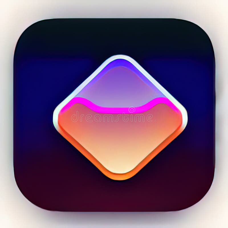 Activity Tracker Software App Icon. Generative AI. Stock Illustration ...