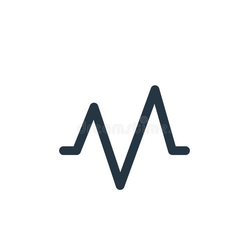 Activity Vector Icon Isolated on White Background. Outline, Thin Line ...