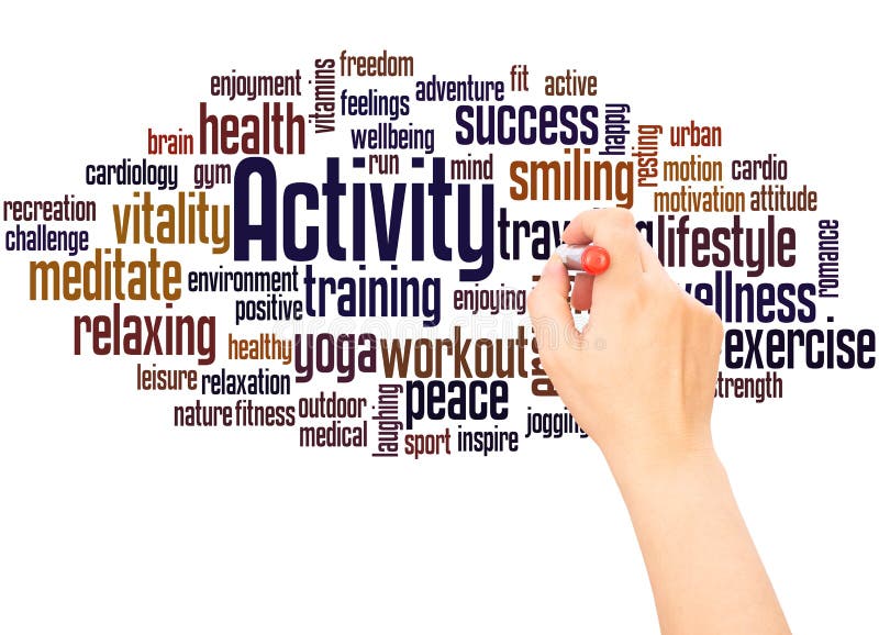 ACTIVITY Word Cloud Collage Stock Illustration - Illustration of cloud ...