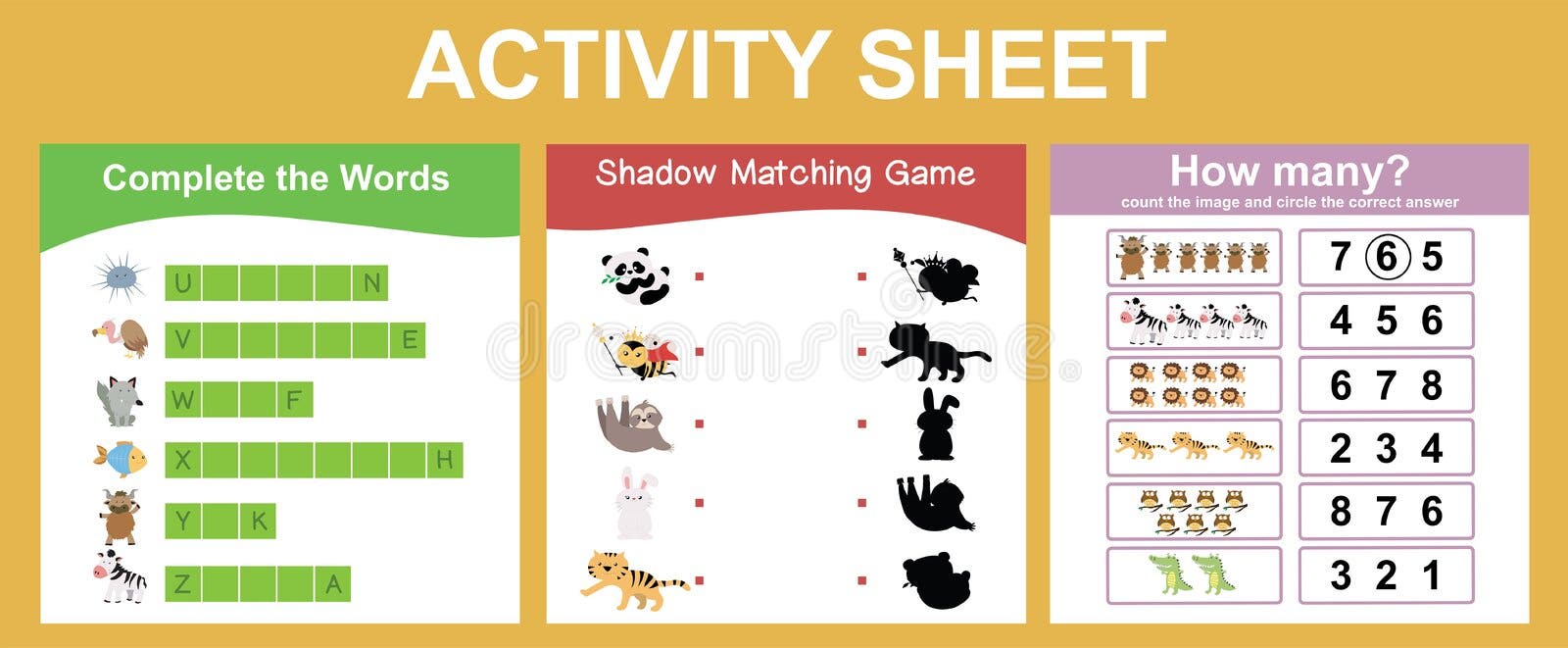 Complete the Words Printable Worksheet for Kids. Kids Profession Dreams ...