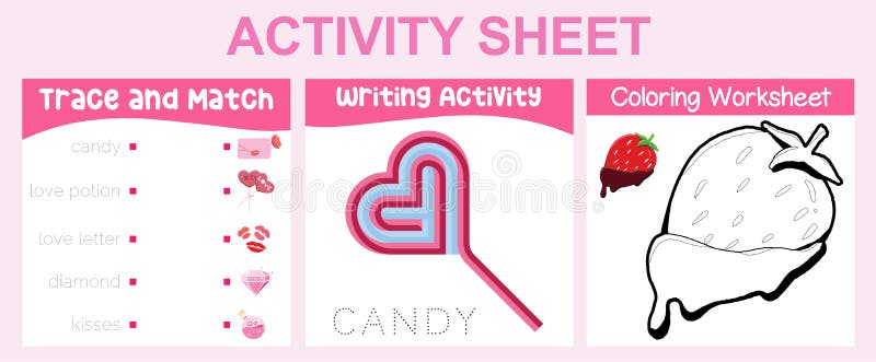 3 in 1 Activity Kit Valentine’s Edition for Preschool and Kindergarten ...