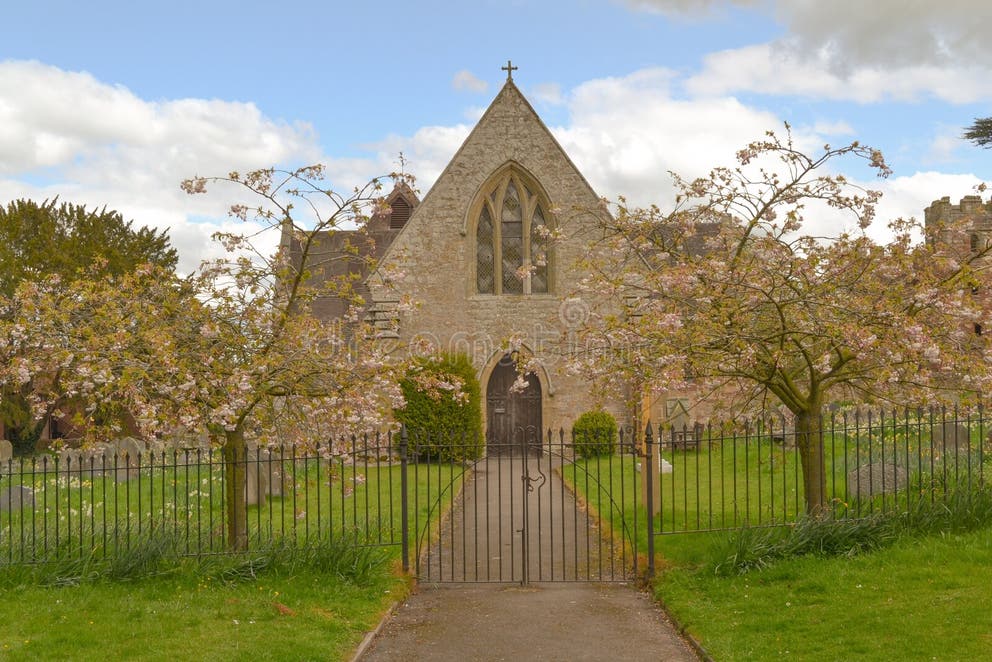 Acton Burnell Churchyard stock image. Image of green - 24776979