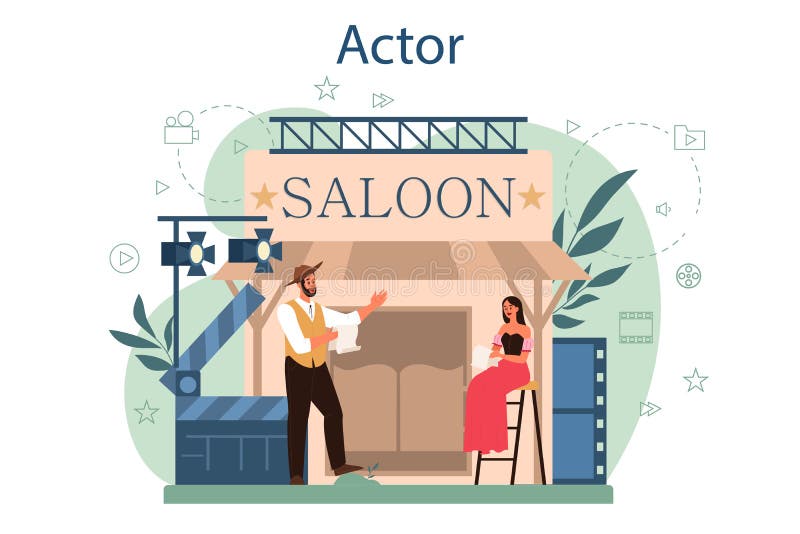 Actor and Actress Concept. Idea of Creative People and Profession Stock ...