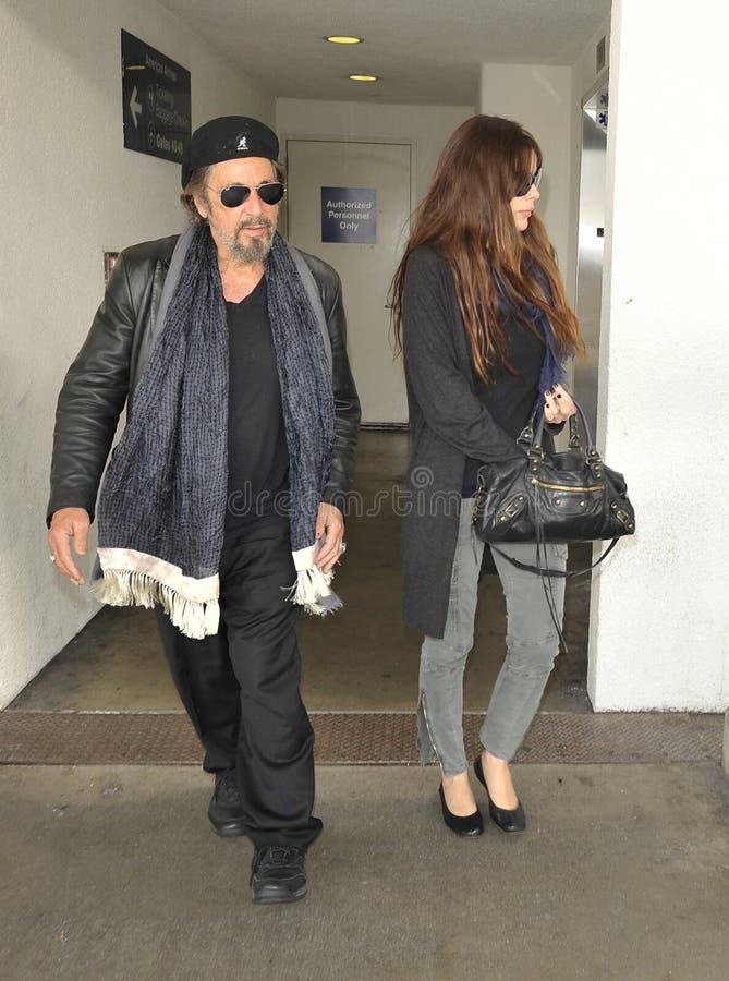 Actor Al Pacino and Girlfriend at LAX Editorial Image - Image of ...