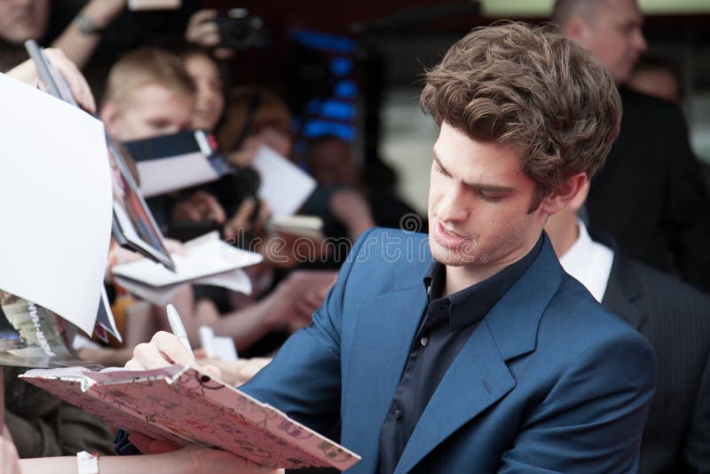 Actor Andrew Garfield editorial stock photo. Image of garfield - 26299328