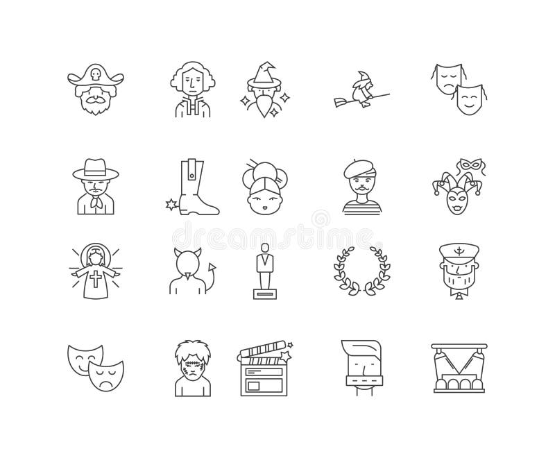 Actor Outline Stock Illustrations – 2,459 Actor Outline Stock ...