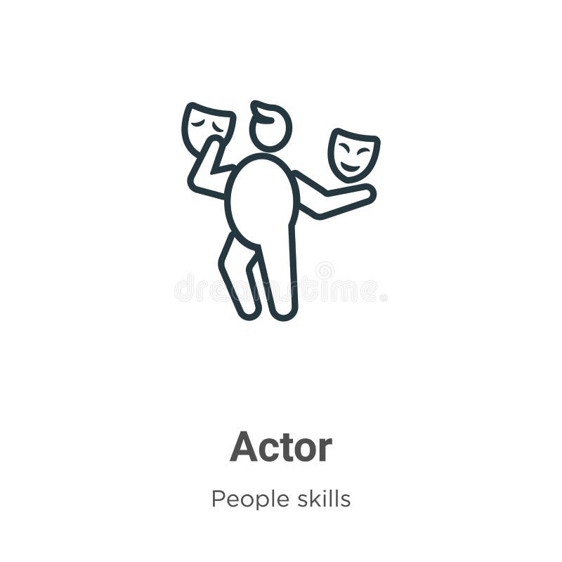 Actor Outline Stock Illustrations – 5,483 Actor Outline Stock ...