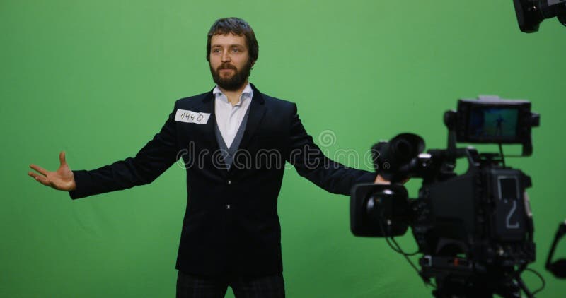 Actor Performing a Monologue in a Theater Stock Image - Image of ...