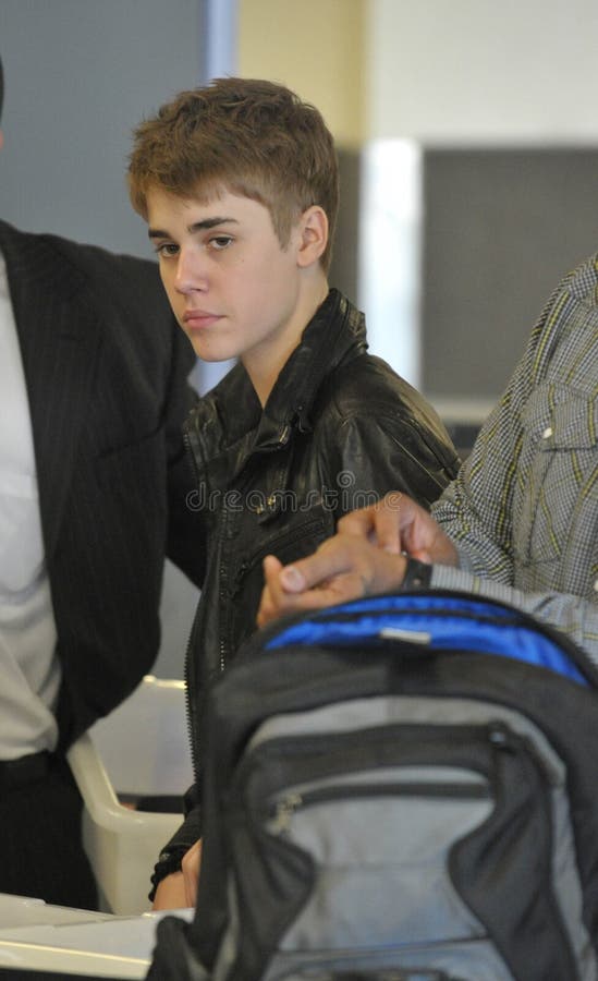 Actor/singer Justin Bieber at LAX Airport Editorial Photography - Image ...