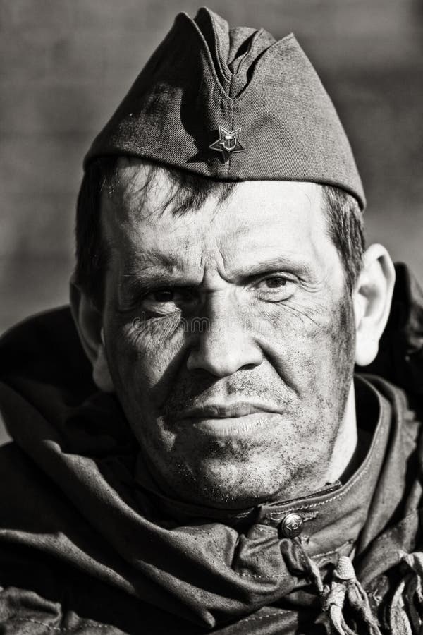 The Actor in the Uniform of a Soviet Soldier Editorial Stock Photo ...