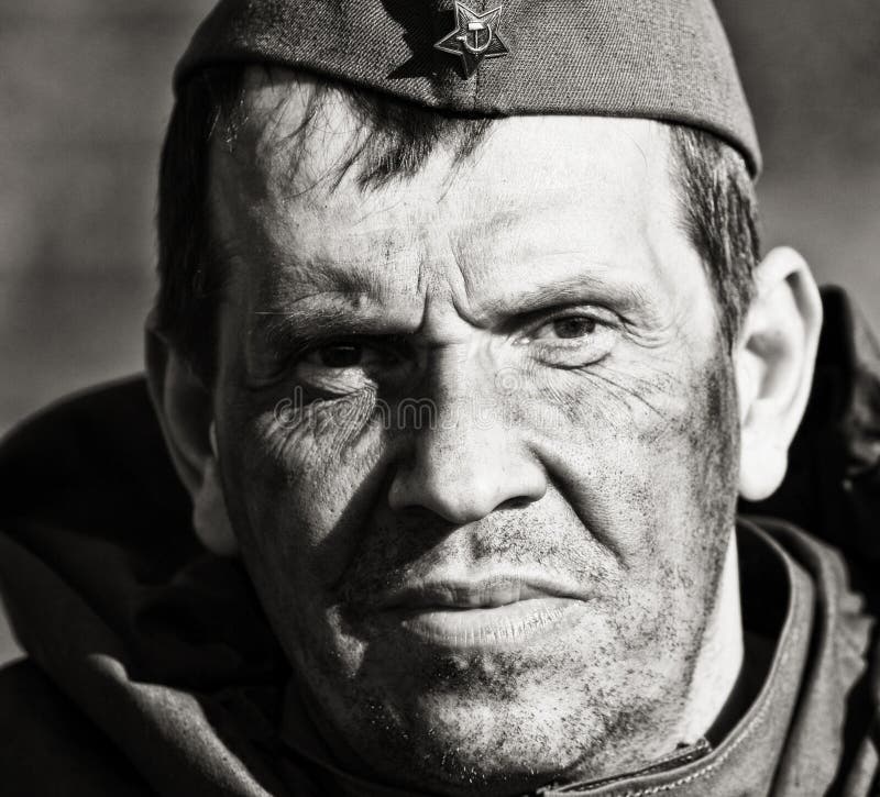 The Actor in the Uniform of a Soviet Soldier Editorial Image - Image of ...