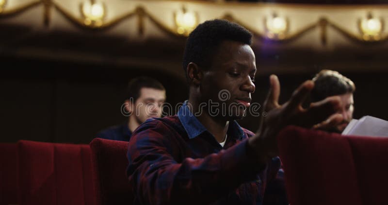 Actors Memorizing Their Lines Stock Video - Video of preparing, culture ...