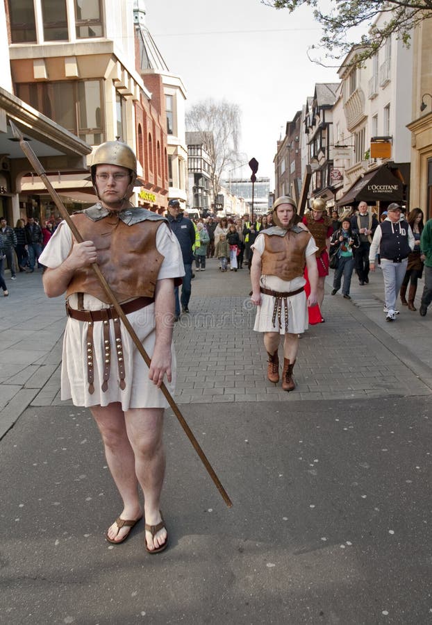 Actors Playing Roman Soldiers Editorial Photo - Image of events ...