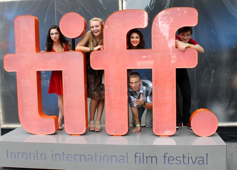 Actors at TIFF sign editorial photo. Image of tiff, fashionable - 49035061