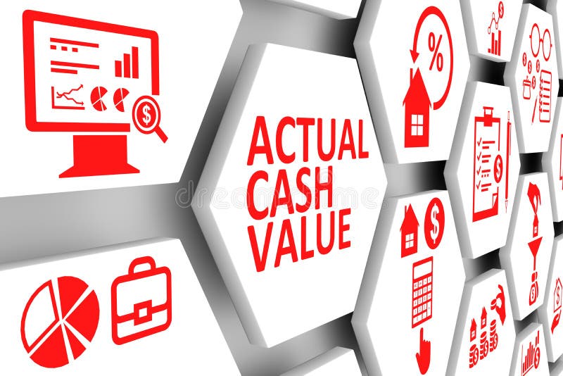 Actual Cash Value Icon in Trendy Design Style. Actual Cash Value Icon ...
