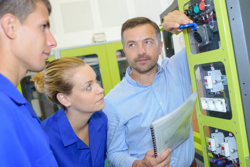 Actual Testing Electrical Knowledge Stock Image - Image of learner ...