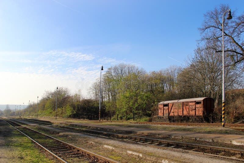Actual Wagon Train at the Station Stock Photo - Image of icon, transit ...