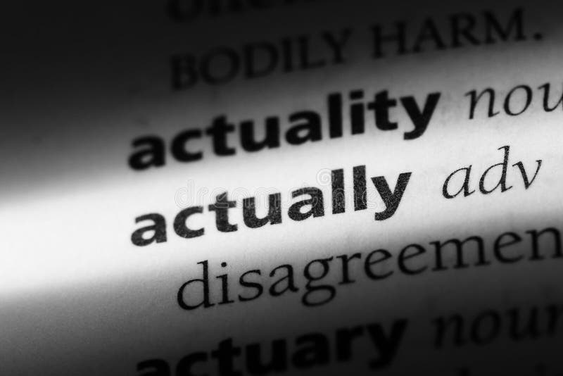 Actually stock image. Image of text, macro, word, printed - 114408065